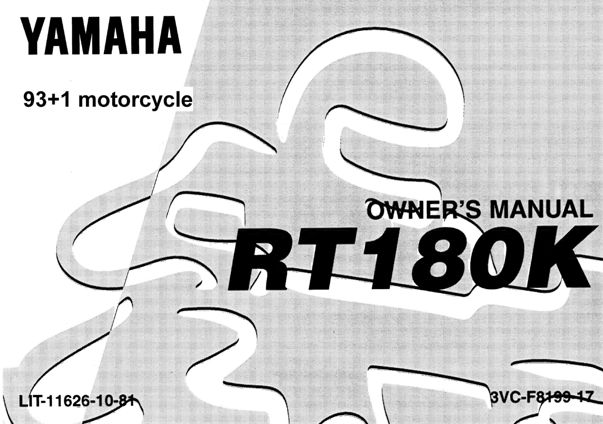 Yamaha RT 180 (1990-1997) Maintenance Schedule
