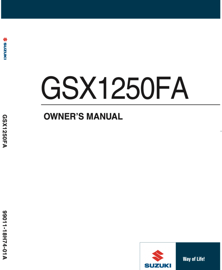 Suzuki GSX1250FA (2010-2015) Maintenance Schedule