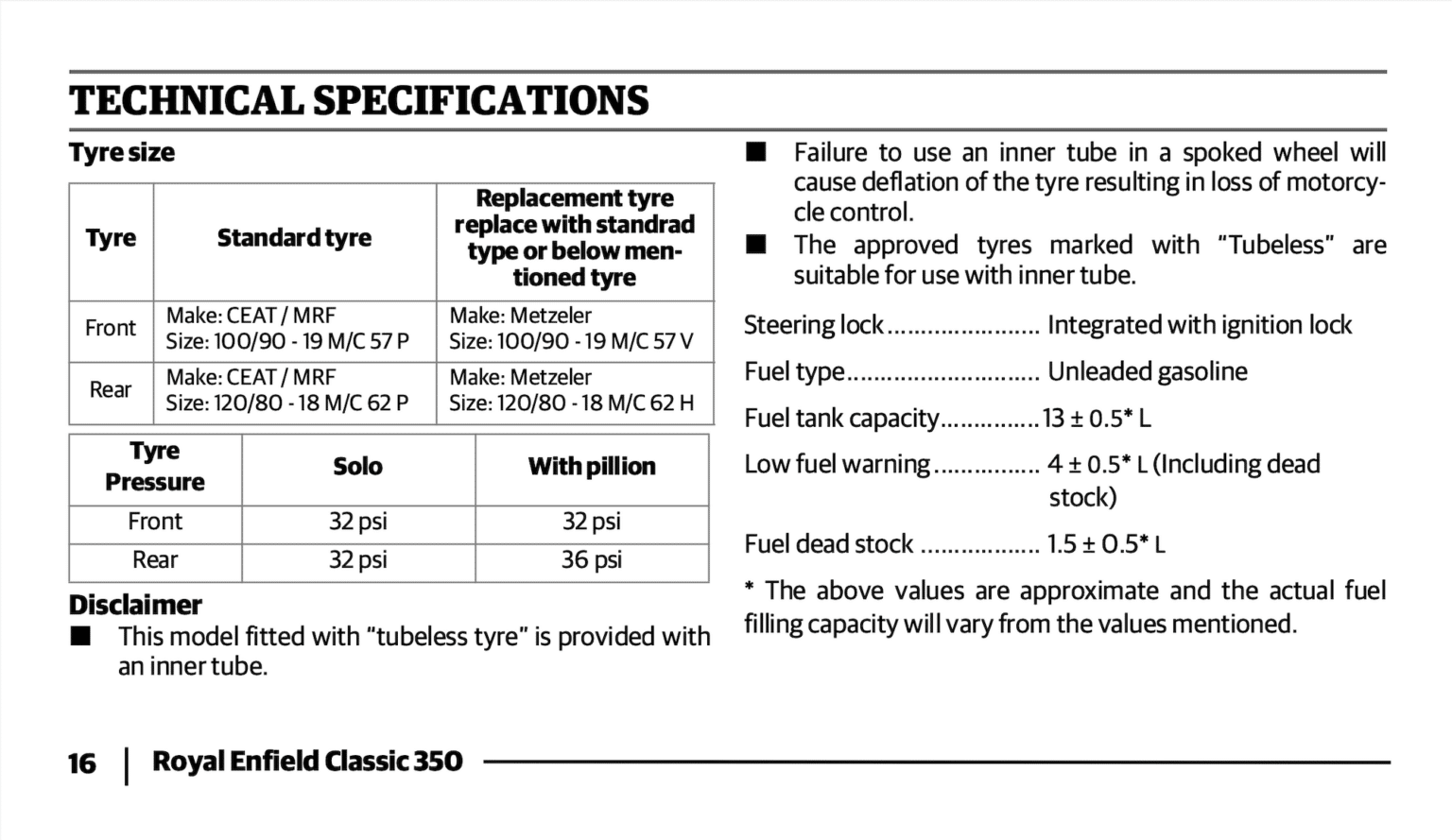 Royal Enfield Classic 350 Maintenance Schedule and Service Intervals